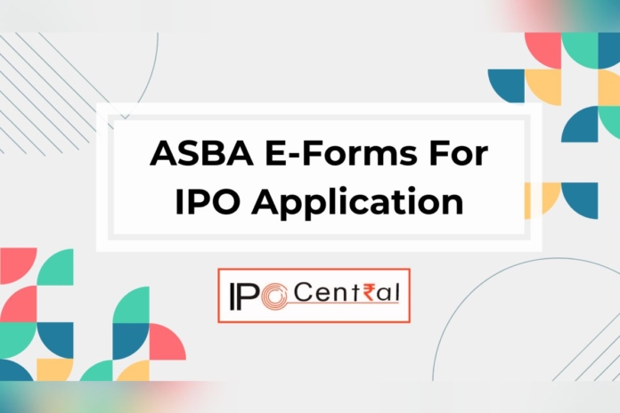 ASBA E Forms – Download IPO Application Form, BSE & NSE IPO Form 2025